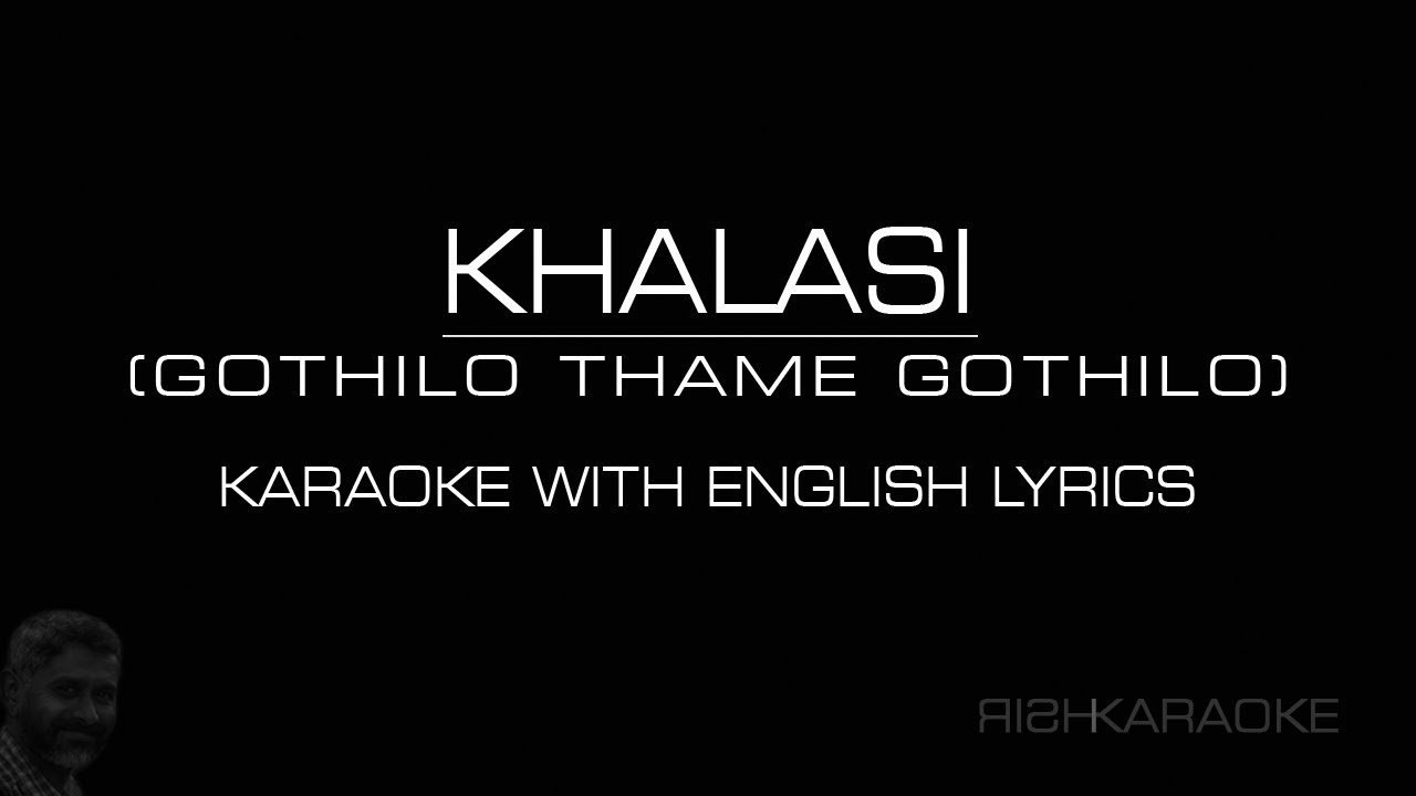 Khalasi Karaoke with English Lyrics (Chorus) - YouTube