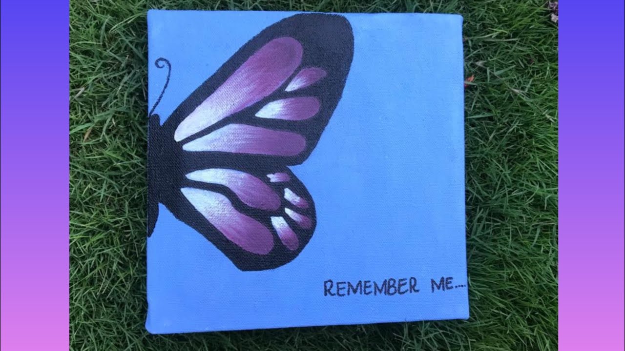 How to draw half butterfly 🦋 with acrylic paints 🎨 (My 4 hours of hard ...