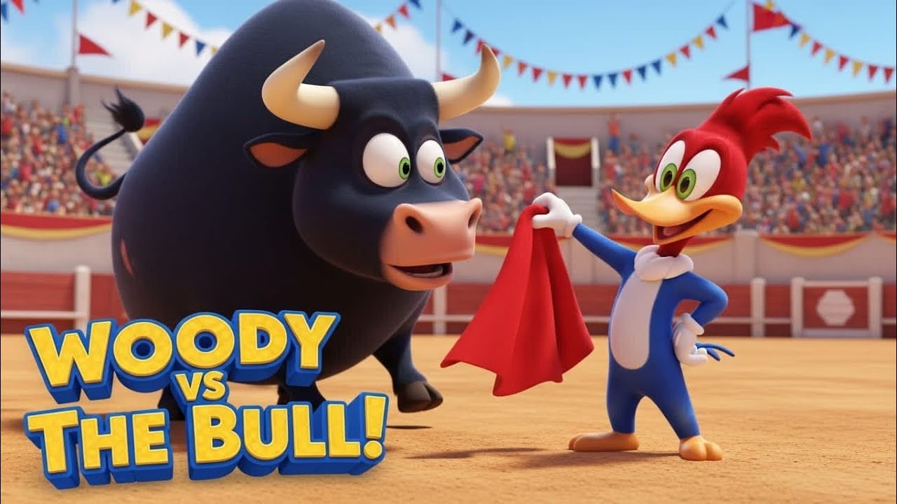 Woody Woodpecker vs The Bull | The Hollywood Matador (1942) | Classic ...