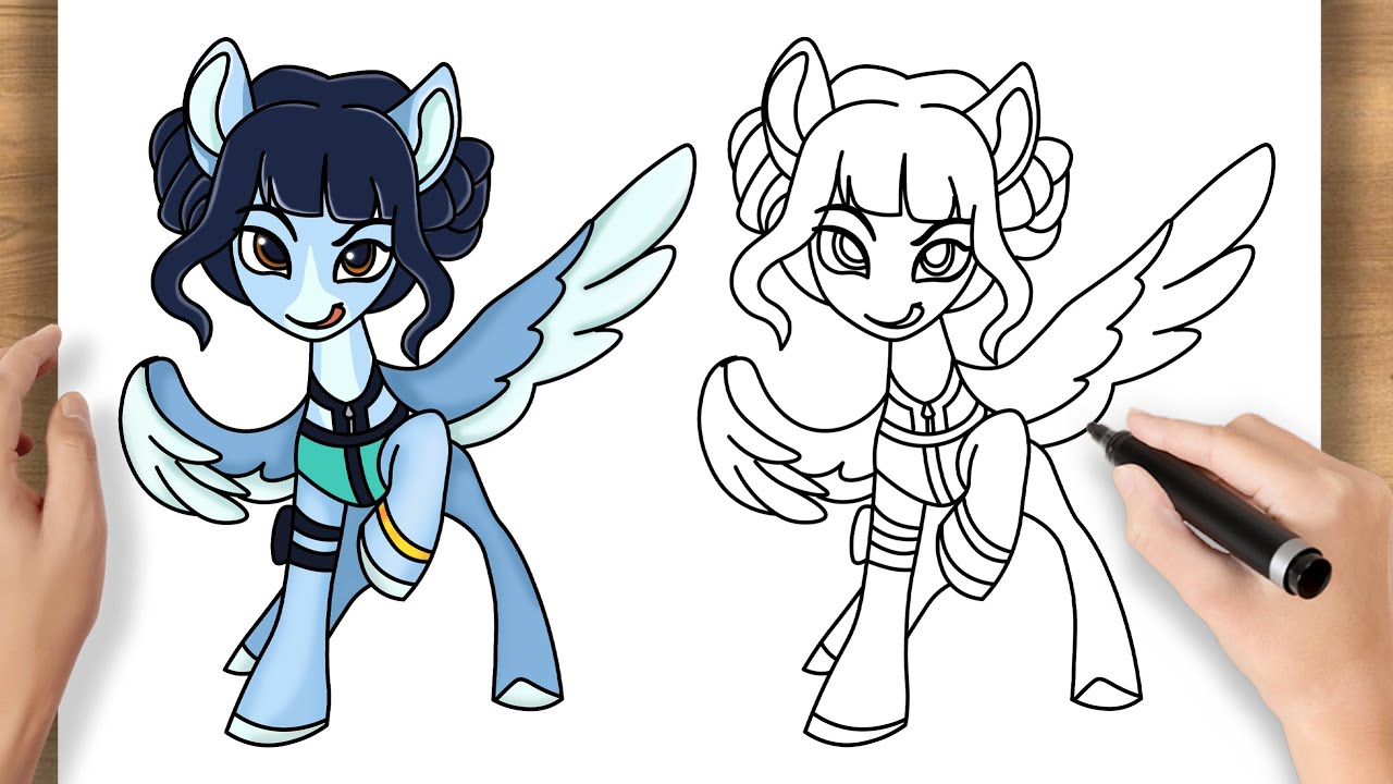 How to Draw Zoey Ponified | Kpop Demon Hunters - YouTube