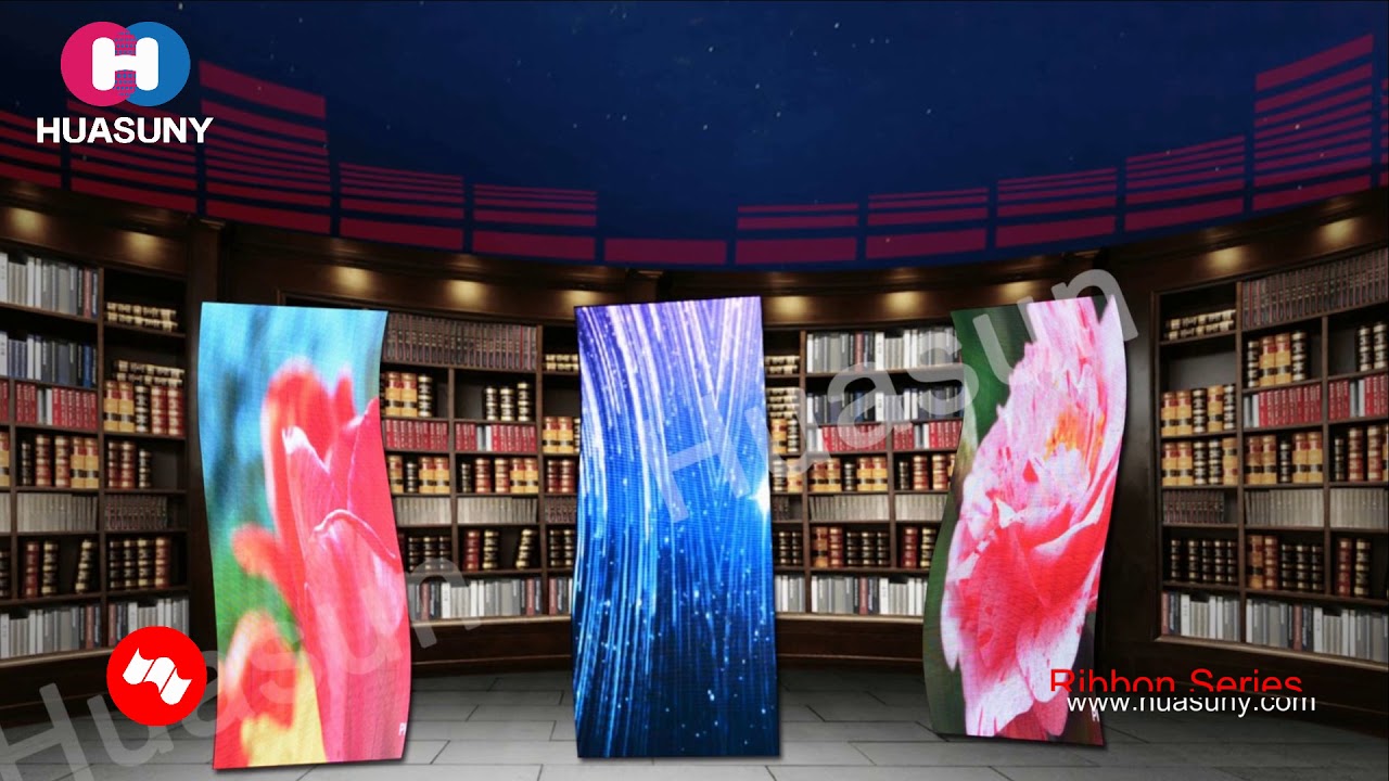 Curved Soft LED Screen Rubber LED Module Ribbon Series LED Display ...