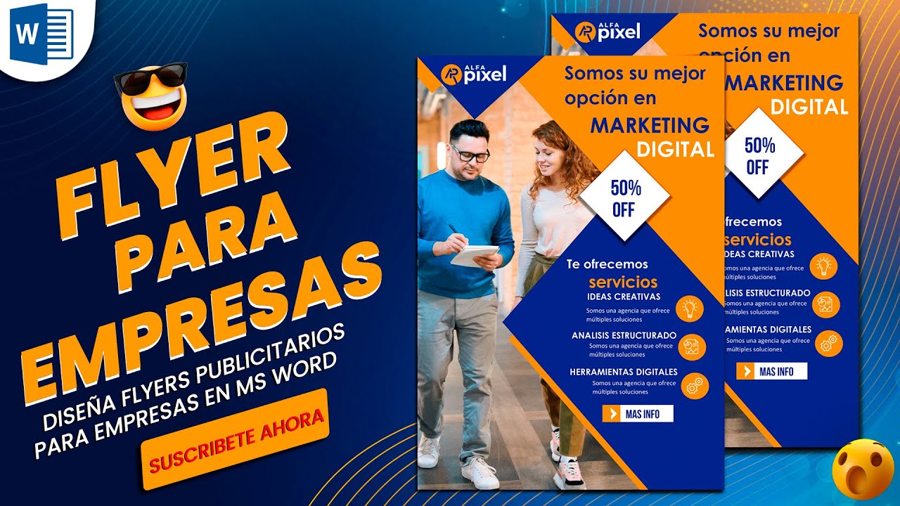 TUTORIAL COMPLETO-COMO DISEÑAR UN FLYER EN MS WORD PARA EMPRESAS💻 - YouTube