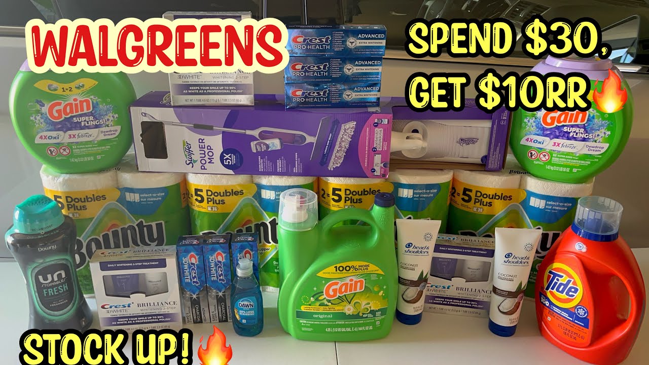 Walgreens Haul|| P&G Deal Spend $30 Get $10RR || Attaching Big Value ...