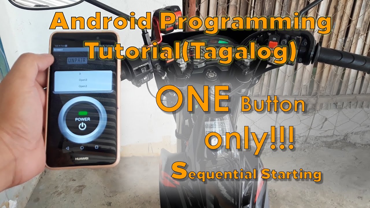 One Button App | Android App tutorial (tagalog) - Sequential Starting ...