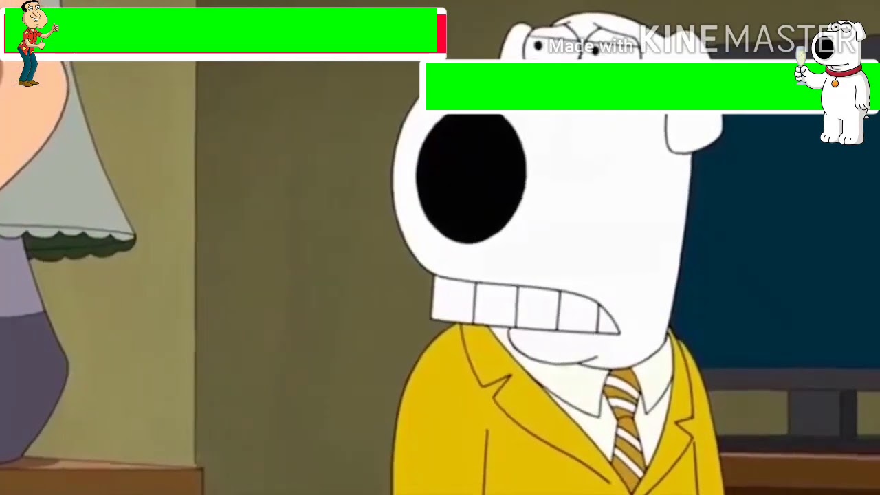 Quagmire knocks out Brian's teeth with healthbars - YouTube