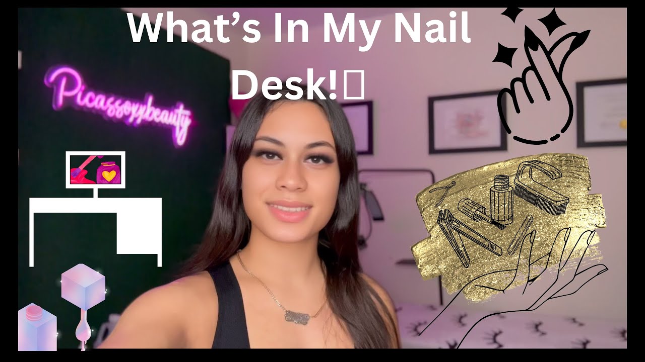 What’s In My Nail Tech Desk ! - YouTube