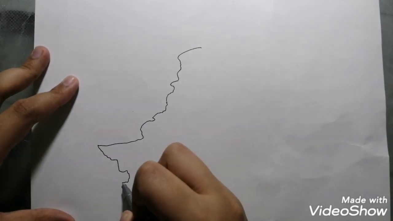 How to draw Pakistan flag map easy🇵🇰 SAAD - YouTube