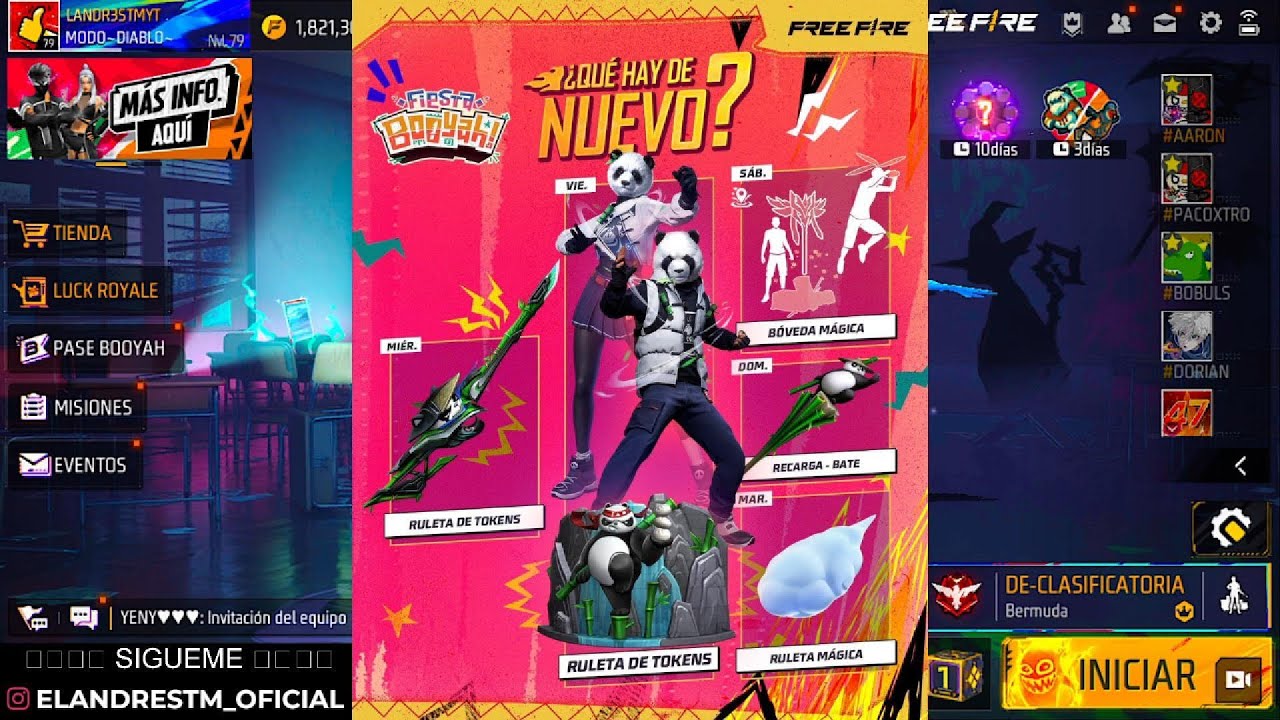NUEVA AGENDA SEMANAL CON NUEVAS SKINS DE KUNG FU PANDA y EMOTES en FREE ...