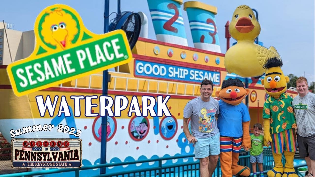 Sesame Place Water Park | Big Bird Splash Beach | NEW Welcome To The ...