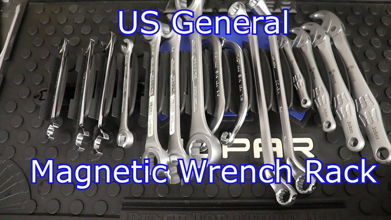 Harbor Freight Tool Haul #31: US General 15 Slot Magnetic Wrench Rack ...
