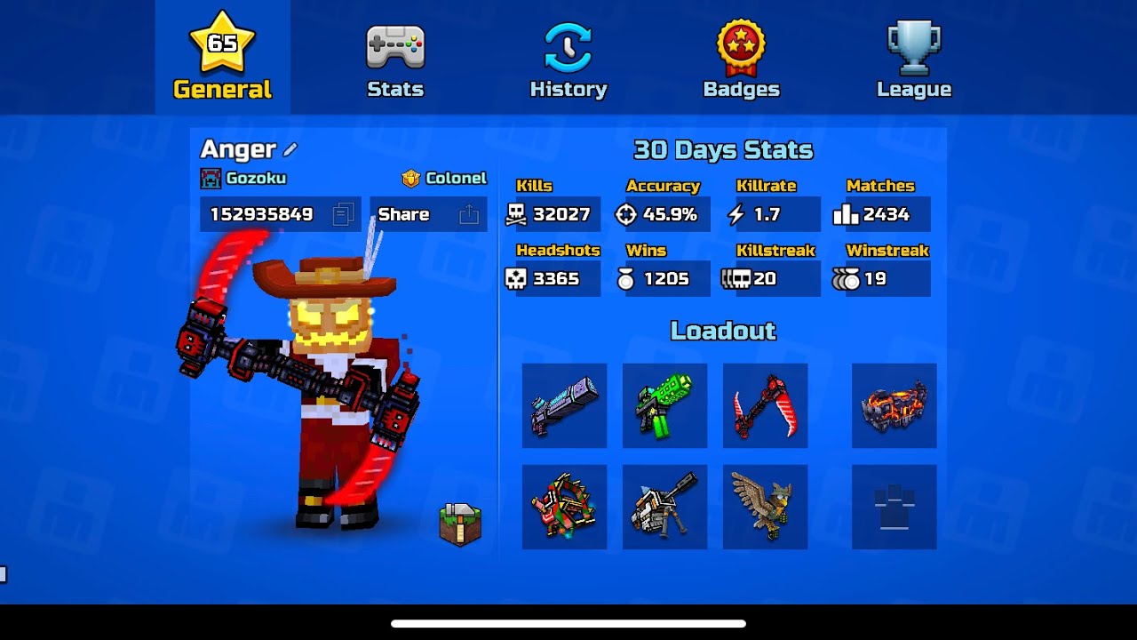 Account Tour Showcase 2022 Pay2Win 700+ Weapons ( Pixel Gun 3D ) - YouTube