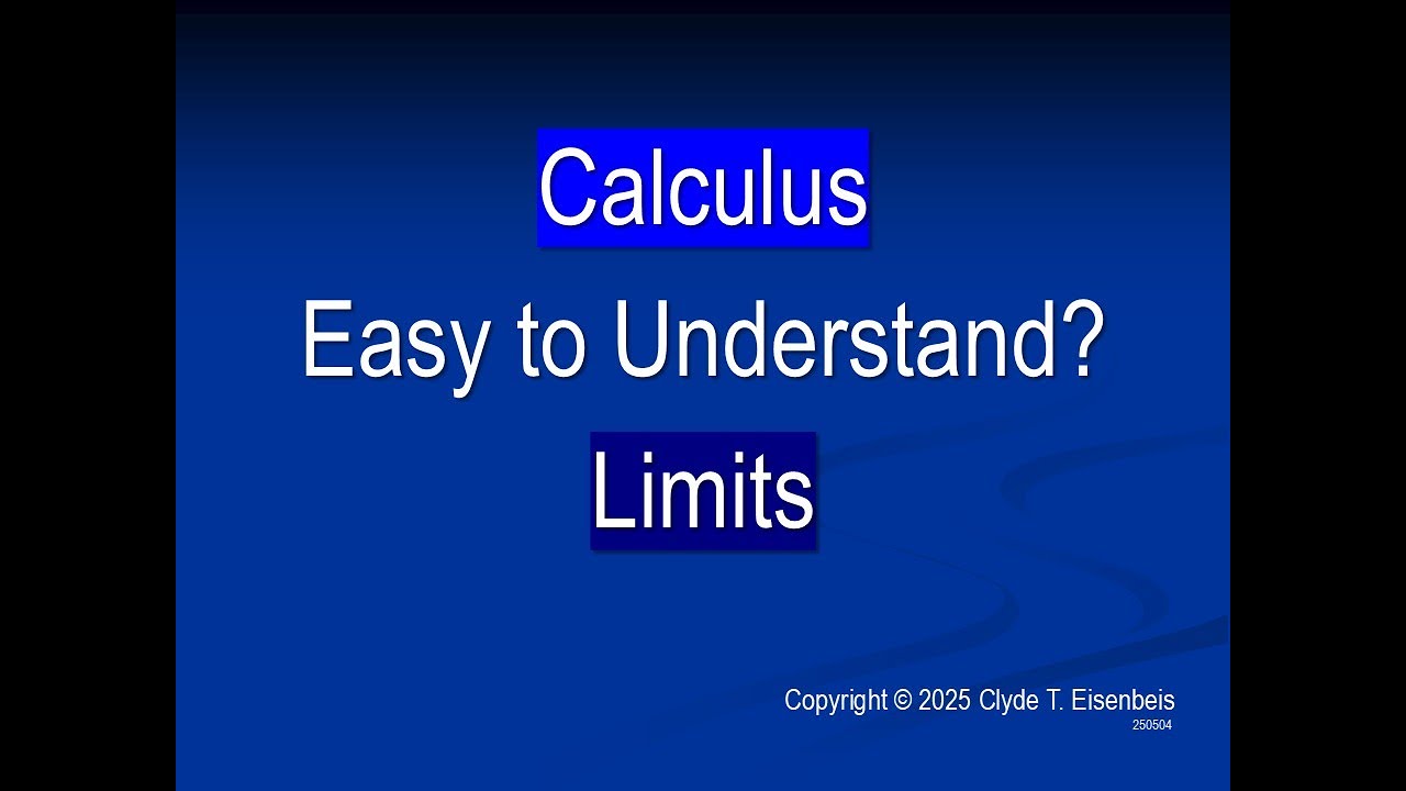 Calculus - Easy to Understand? Limits ... Factors - Conjugates ...