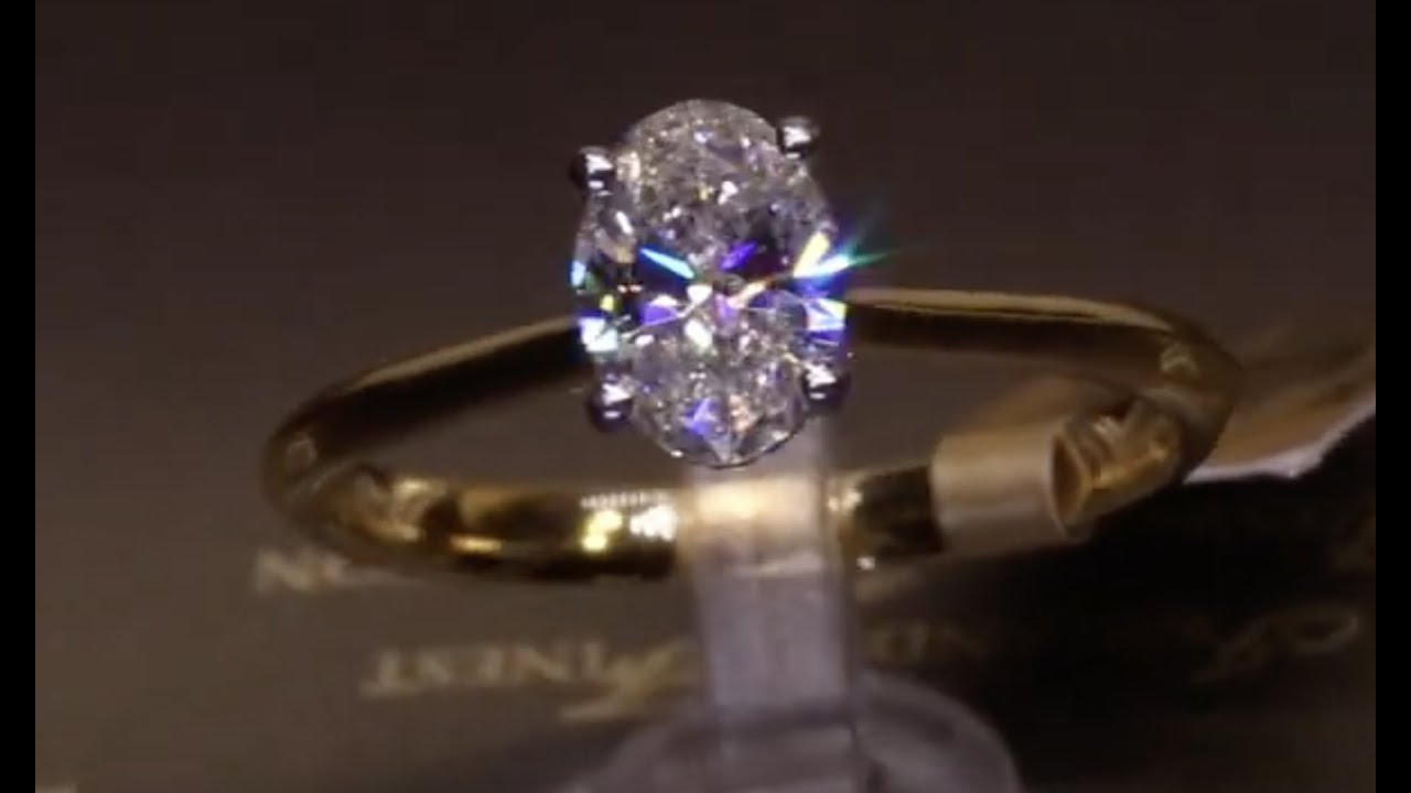 #78269 | T0.74ct/C0.70ct | Oval Solitaire with Diamonds Under Head ...