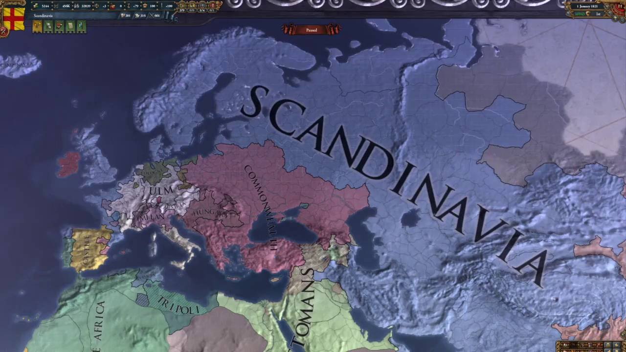 Europa Universalis IV -Svea Rike (My Swedish Empire) Timelapse - YouTube