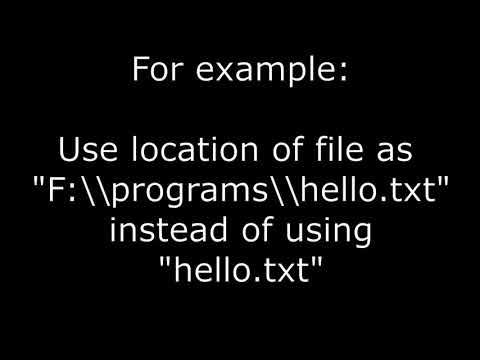 Solved: OSError Unable to create file - Python - YouTube