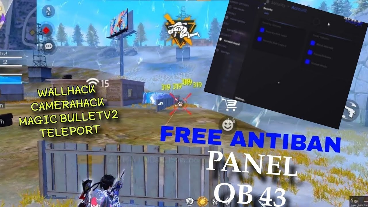 FREE PANEL FREE FIRE PC OB43 ANTIBAN 10000%WALLHACK TELEPORT CAMERA ...