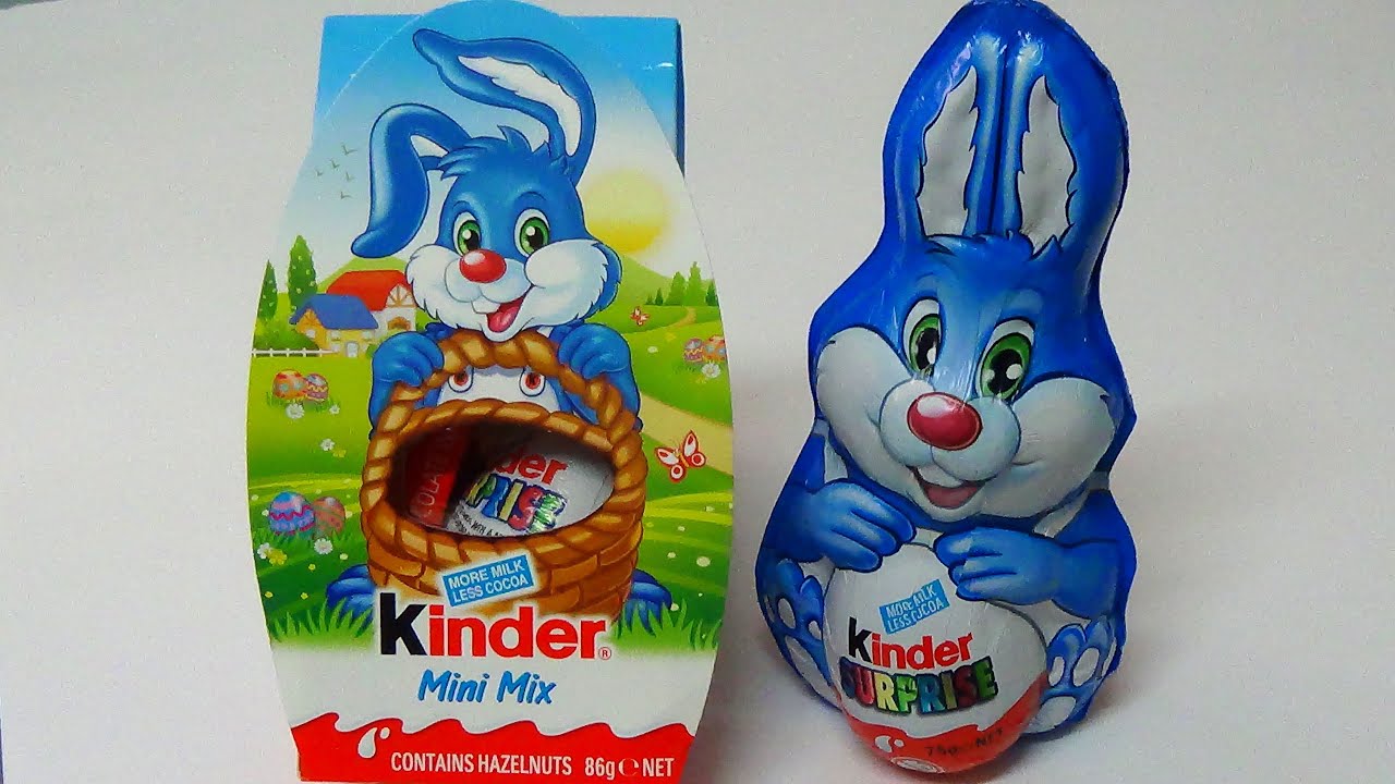 Kinder surprise easter opening kinder mini mix kinder surprise bunny ...