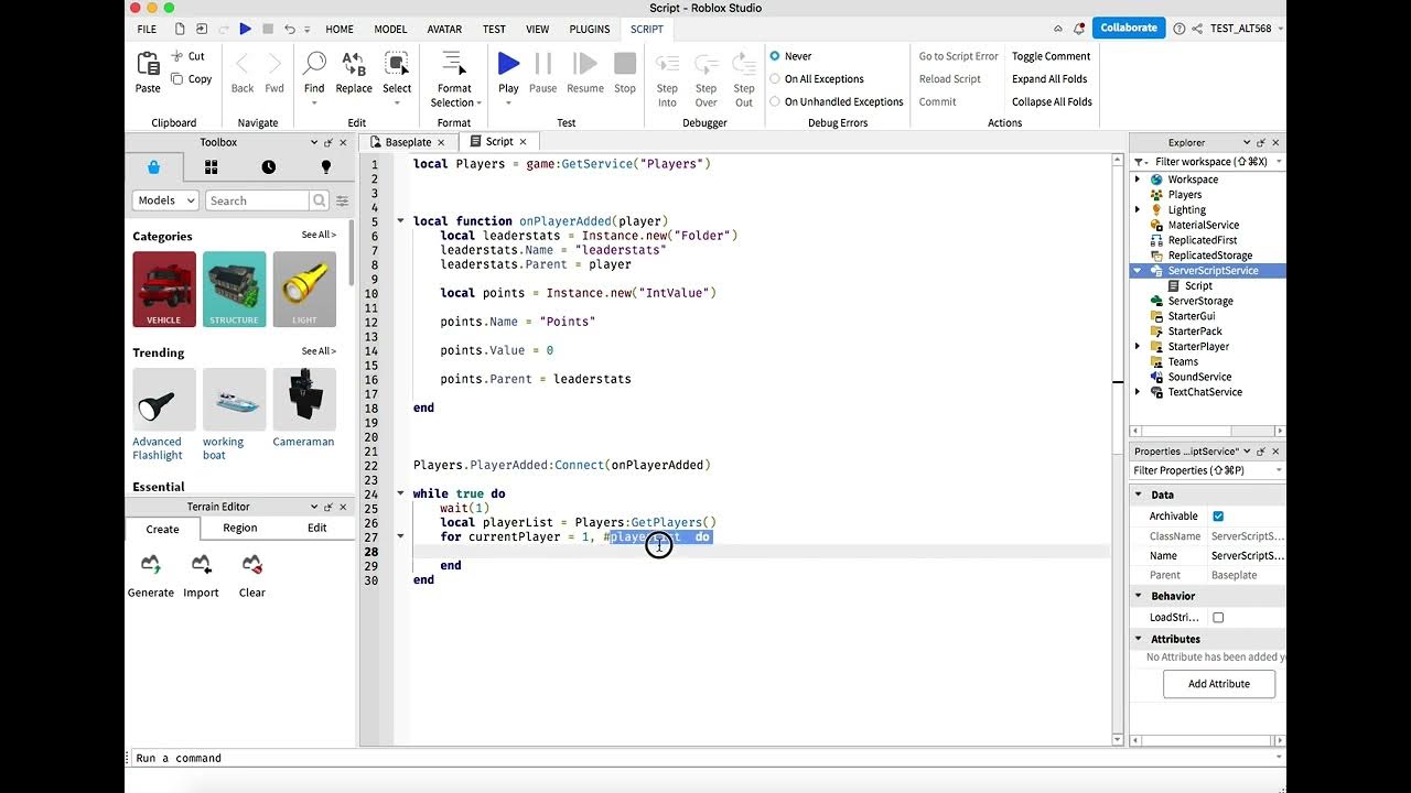 HOW TO USE GETPLAYERS SP WALKTHROUGH PART 6 2023 ROBLOX STUDIO LUA SCRIPTING TUTORIAL [WORKING ...