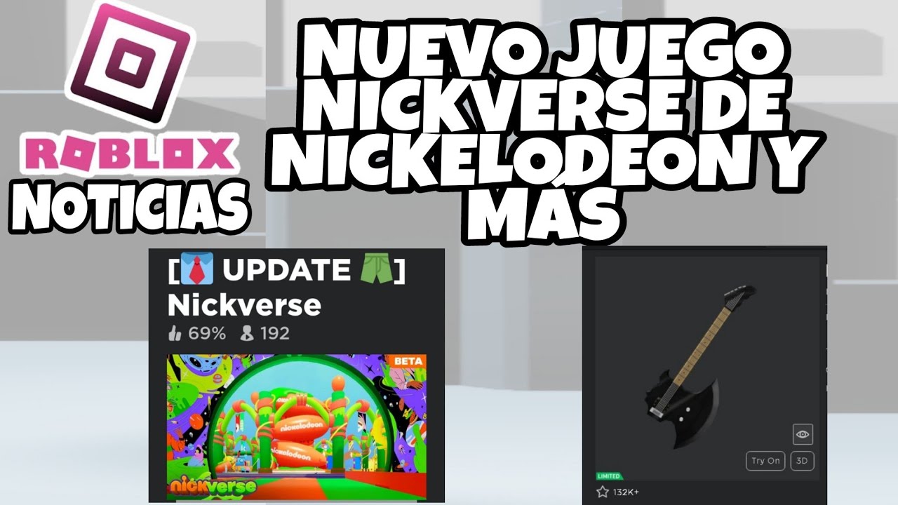 NOTICIAS DE ROBLOX: NUEVO JUEGO NICKVERSE DE NICKELODEON Y NUEVO ITEMS ...