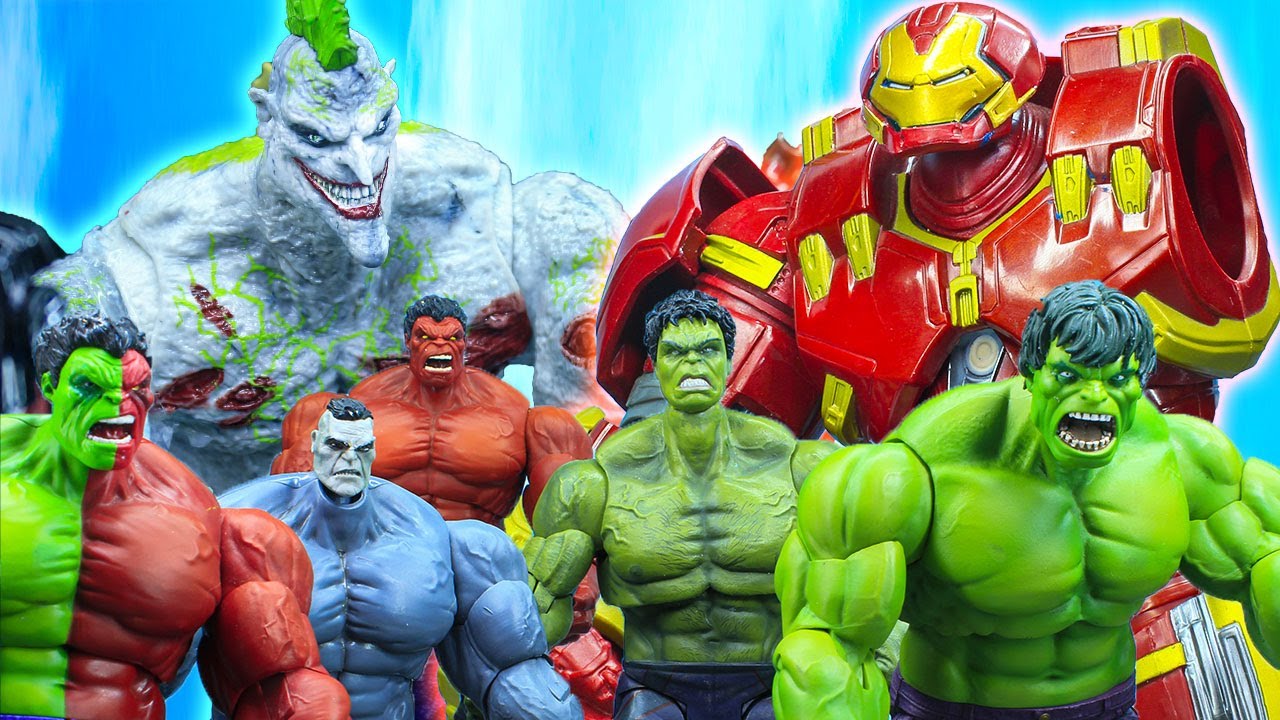 SPIDER-MAN vs HULK GANG: JOKER Symbiote Attack | Superhero Figure ...