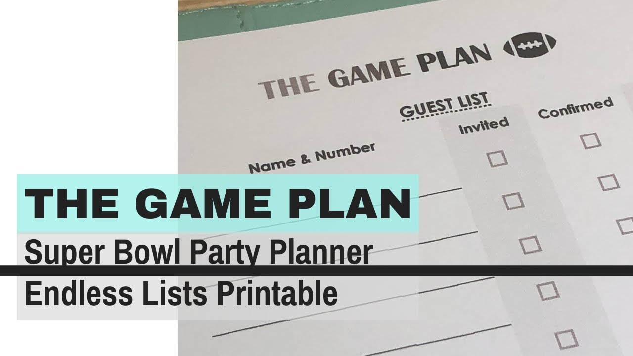 THE GAME PLAN - PLAN WITH ME. Using the A5 printable to organize our ...