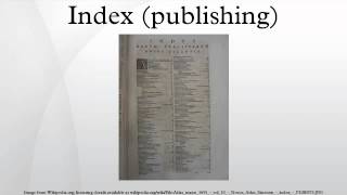 Index Publishing