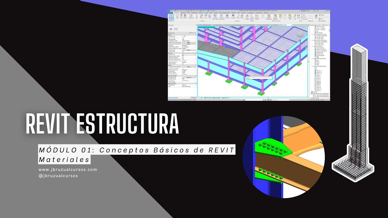 REVIT ESTRUCTURA 01 12 Materiales - YouTube