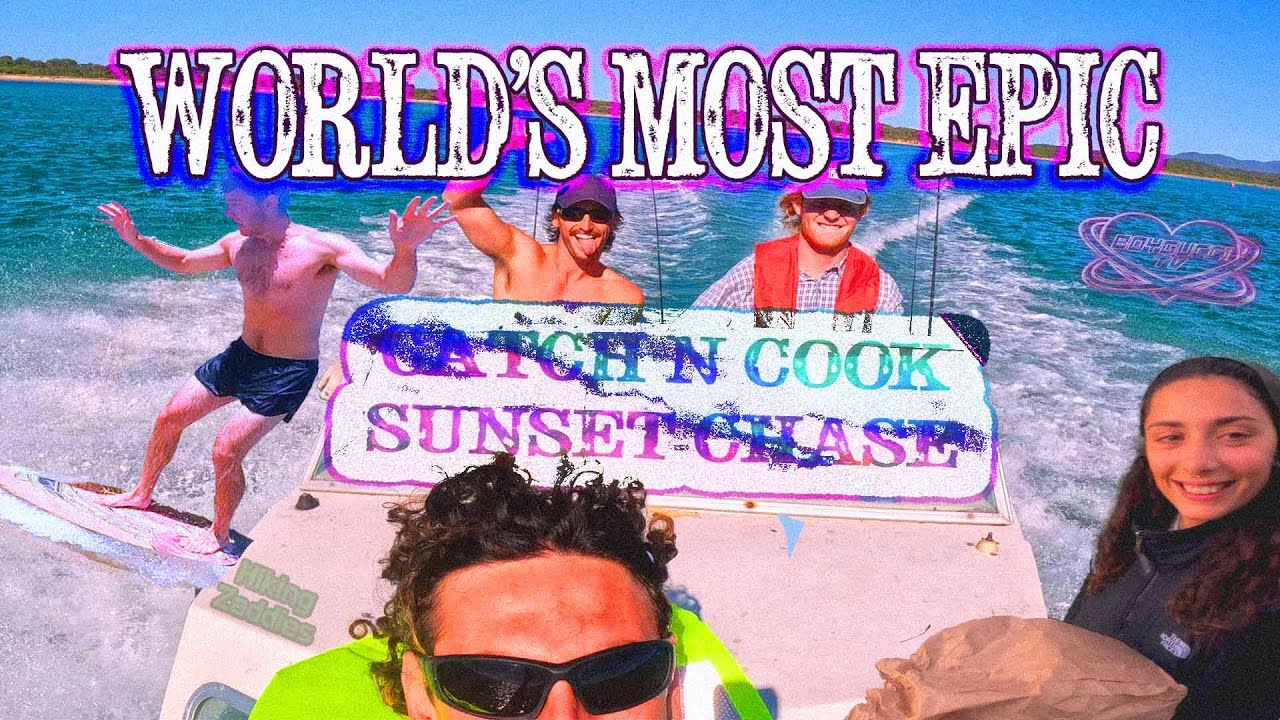 World's Most Epic Catch & Cook Sunset Chase + tricks - YouTube
