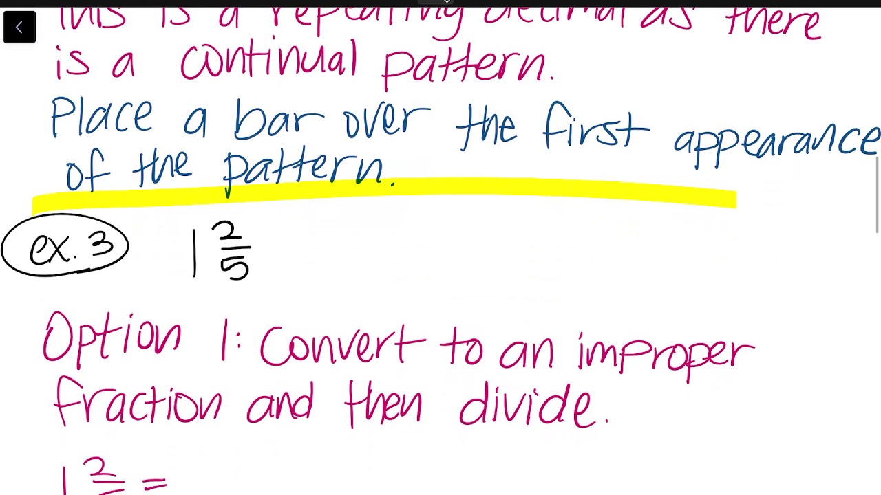 1 1 Rational Numbers Convert Decimals And Fractions Video Lesson YouTube 1-1-rational-numbers-convert-decimals-and-fractions-video-lesson-youtube