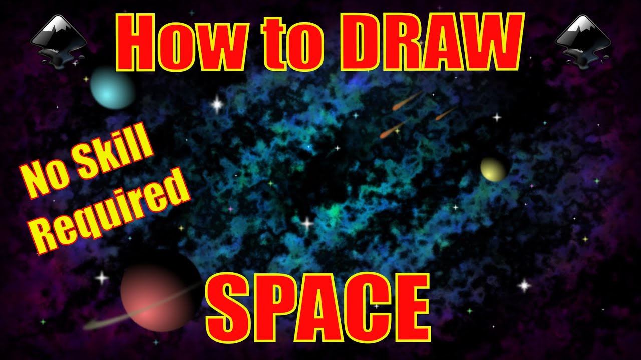 How to Draw Space in Inkscape - YouTube
