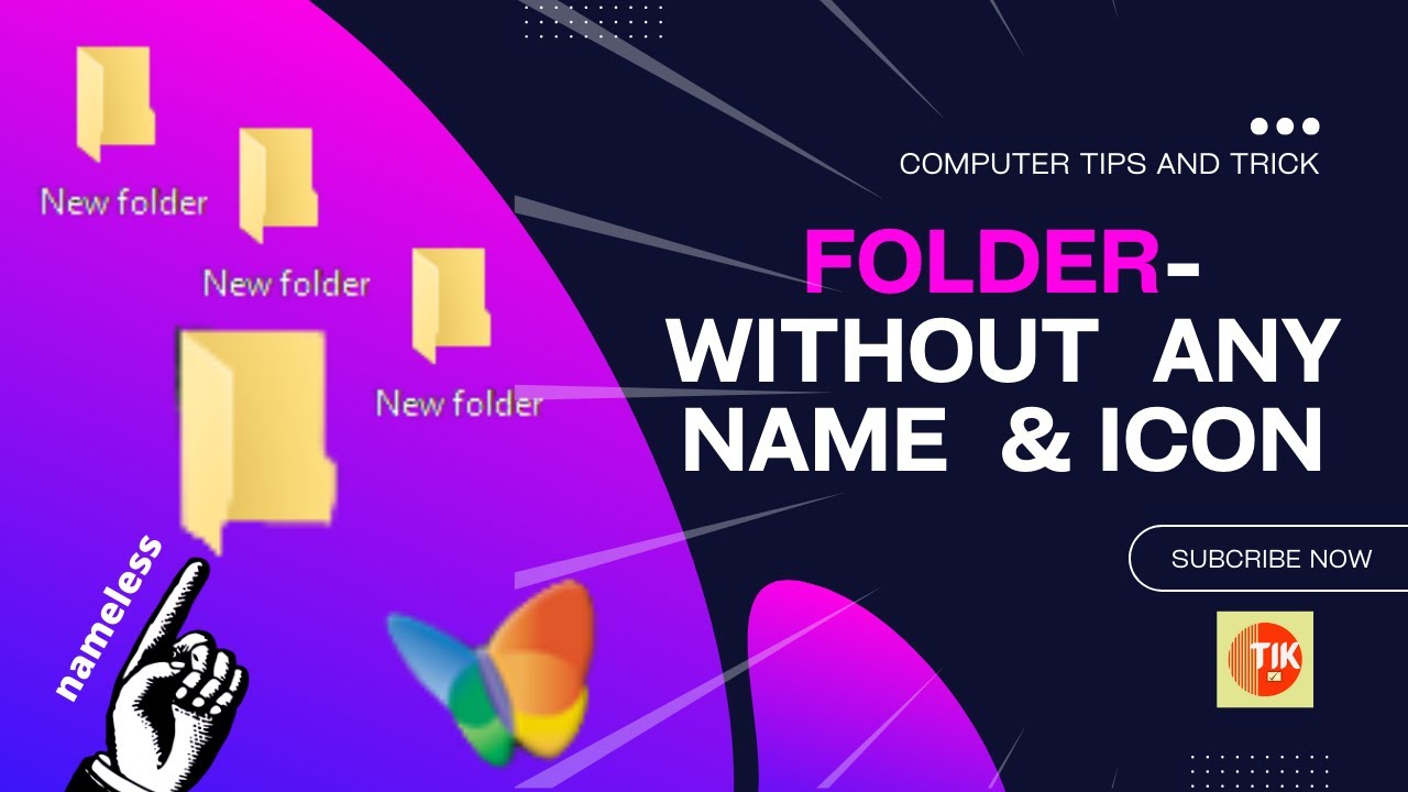 How To Create An Invisible Folder Without Any Name And Icon In Windows 10 Tips And Tricks Youtube