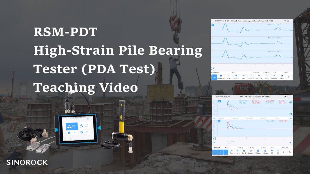 RSM-PDT High-Strain Pile Bearing Tester (PDA Test)Teaching Video - YouTube