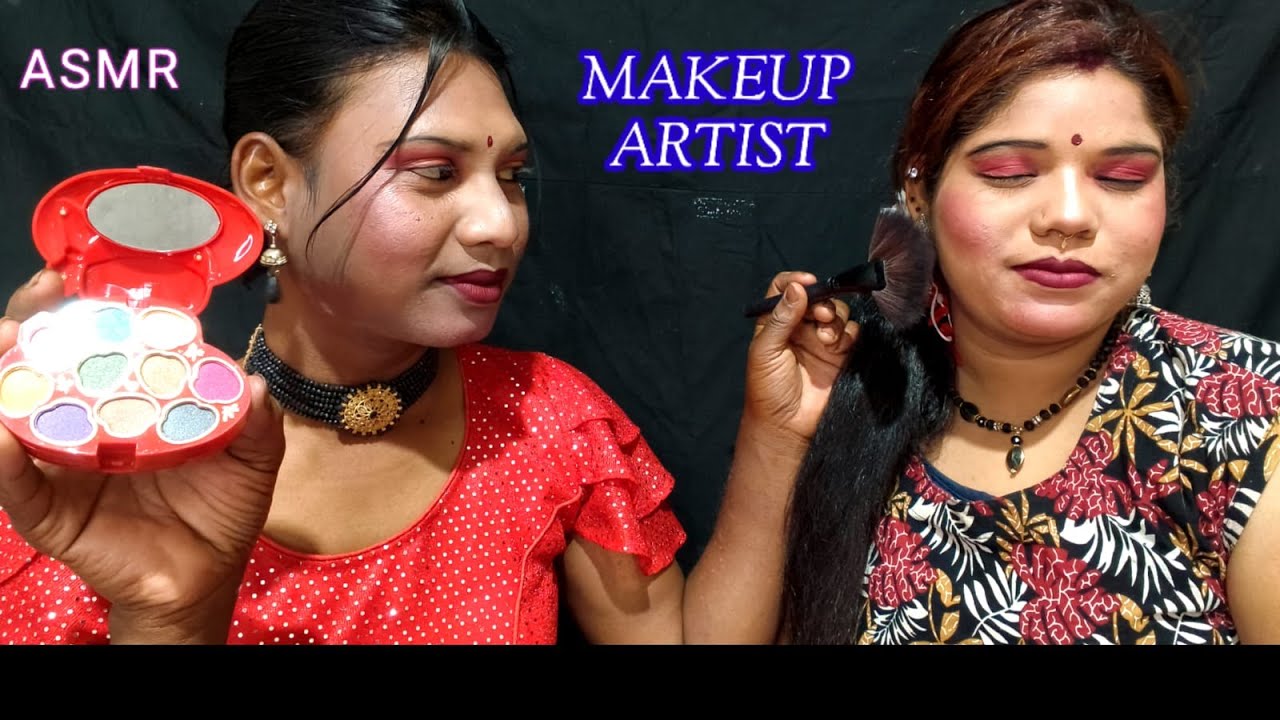 ASMR- Makeup Artist Does My HD Makeup (Tingle's) @asmrsangi7044 💈🌹 - YouTube