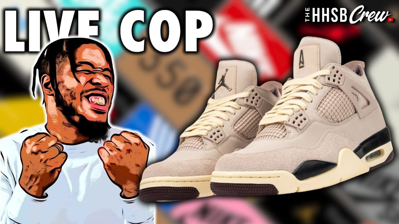 LIVE COP - A Ma Maniere Air Jordan 4 While You Were Sleeping - YouTube