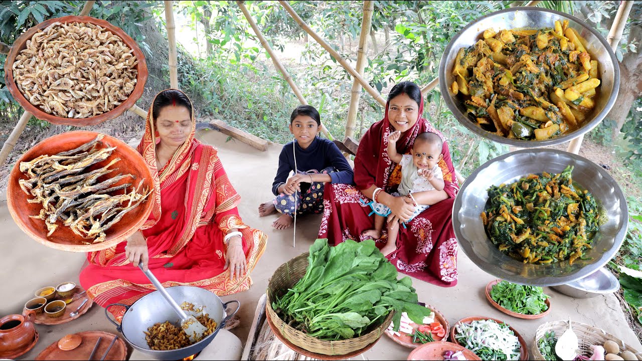 একমাত্র শীতকালেই মা এই সুন্দর স্বাদের শুঁটকি মাছের রান্না দুটো করেন ...