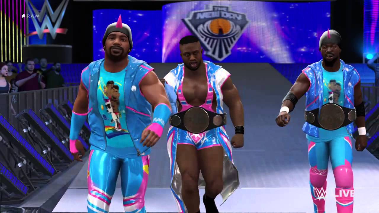 WWE2K16 Y2AJ vs The New Day - YouTube