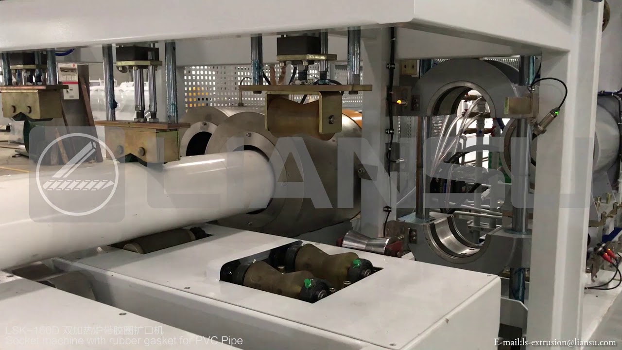 Socket machine with rubber gasket for PVC Pipe - YouTube
