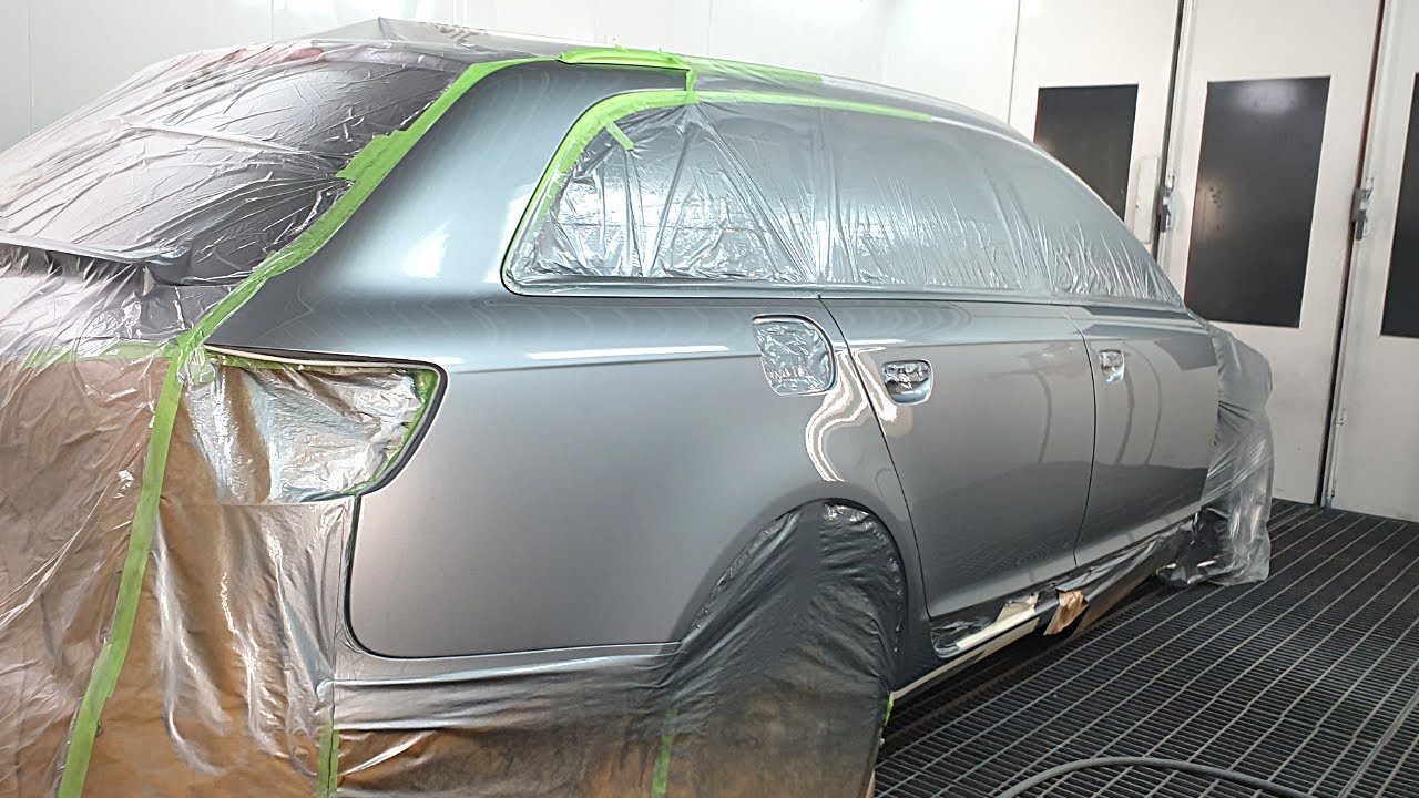 Car painting | Audi A6 painting process | Water Based Spray Paint ...
