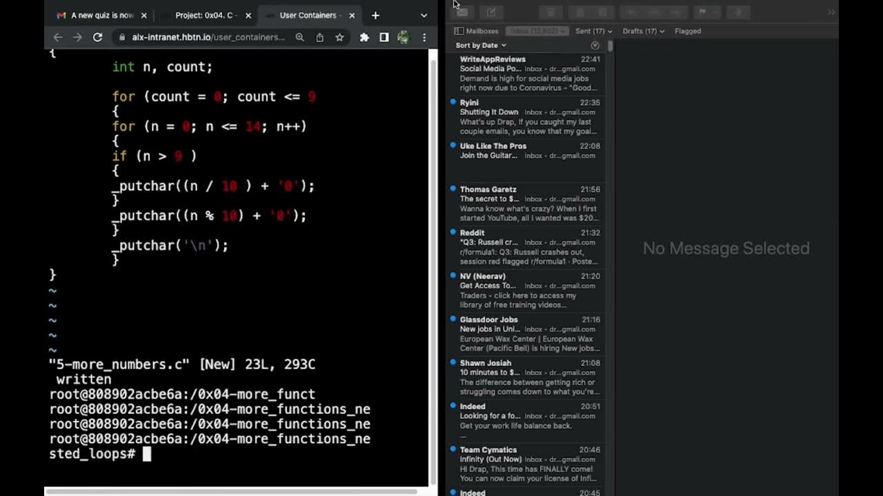 More functions and loops project. | Alx Software Engineering Beginner friendly. Nested Part 5 ...