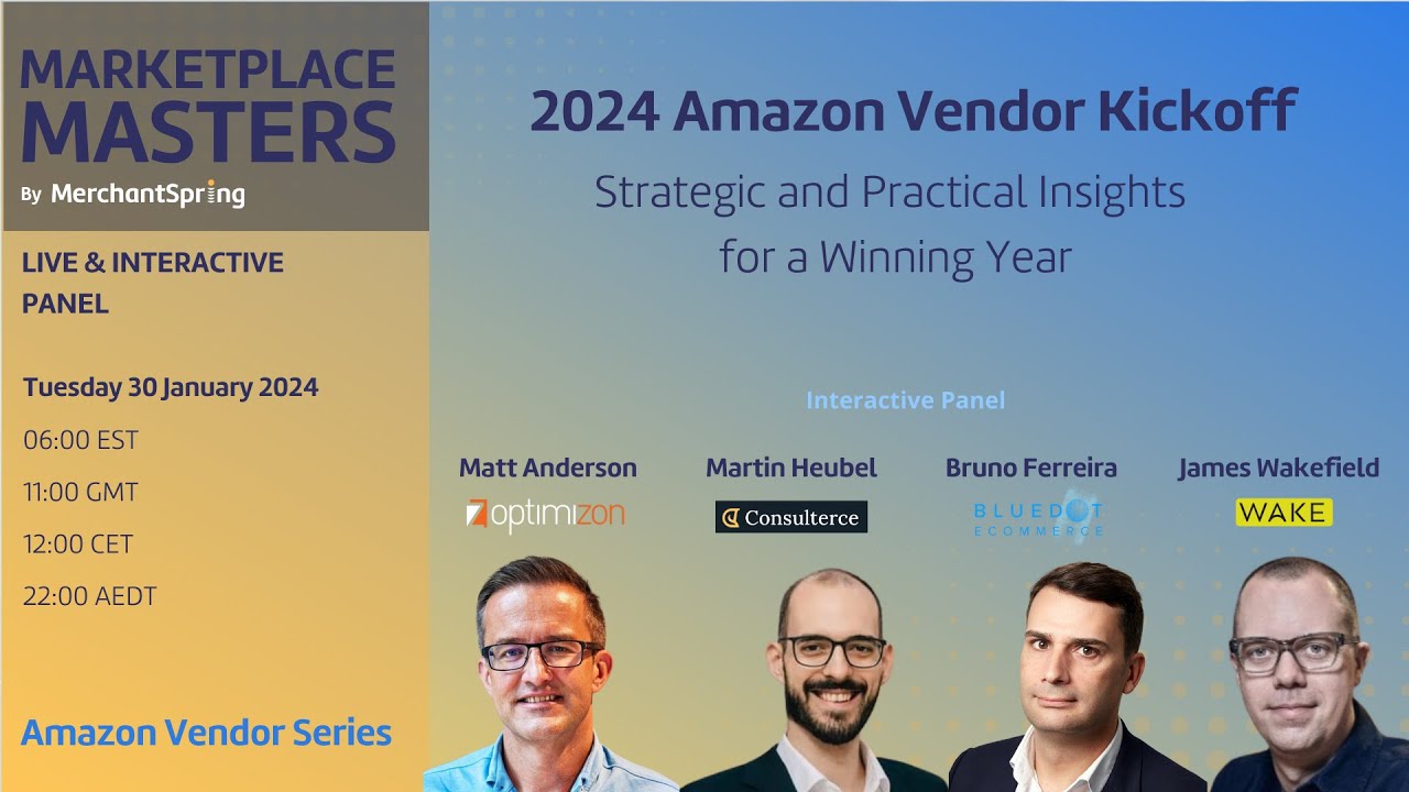 Amazon Vendor Panel | Insights and Tips to Succeed in 2024 - YouTube
