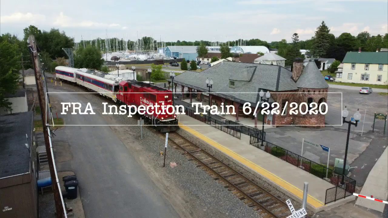 6/22/2020 FRA Inspection Train on the D&H - YouTube