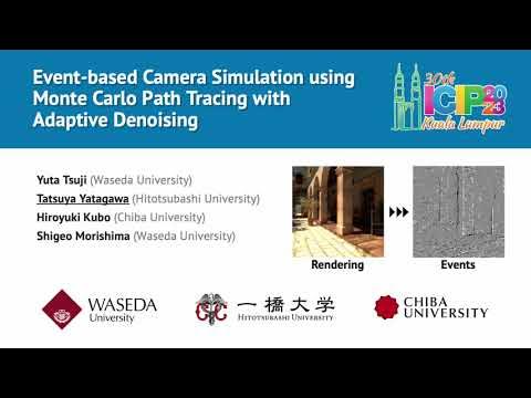 Event-based Camera Simulation using Monte Carlo Path Tracing with Adaptive Denoising (ICIP 2023 ...
