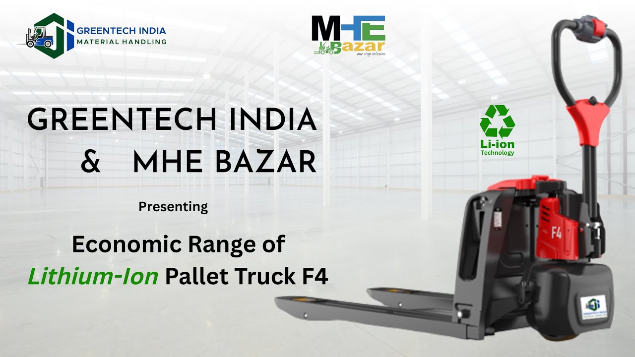 Greentech India & MHE Bazar | Electric Hand Pallet Truck | Small BOPT ...