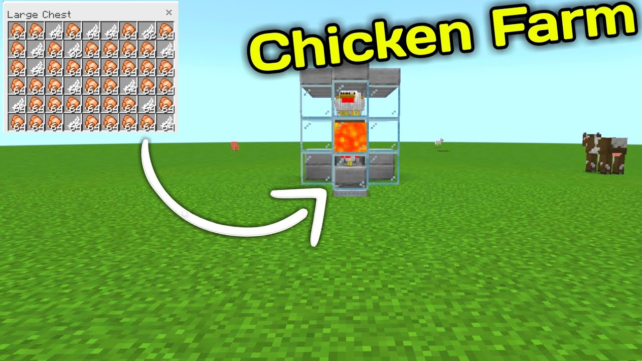 EASY Automatic Chicken Farm in Minecraft 1.20 Tutorial - YouTube