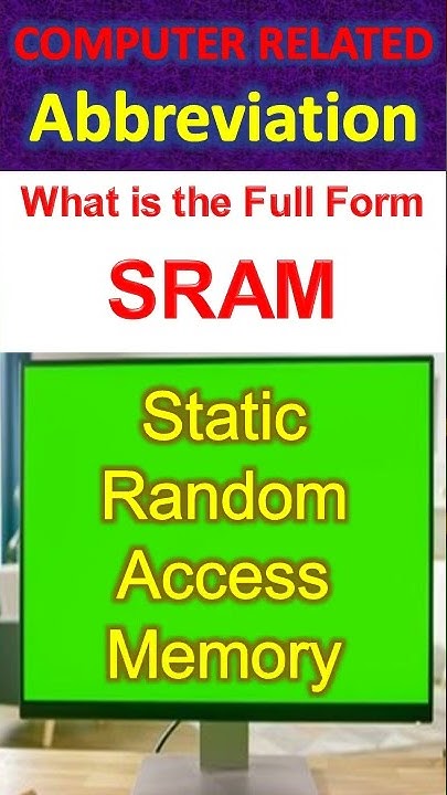 what is the full form of SRAM, Static Random Access Memory - YouTube