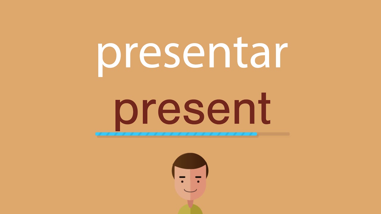 Cómo se dice presentar en inglés - YouTube