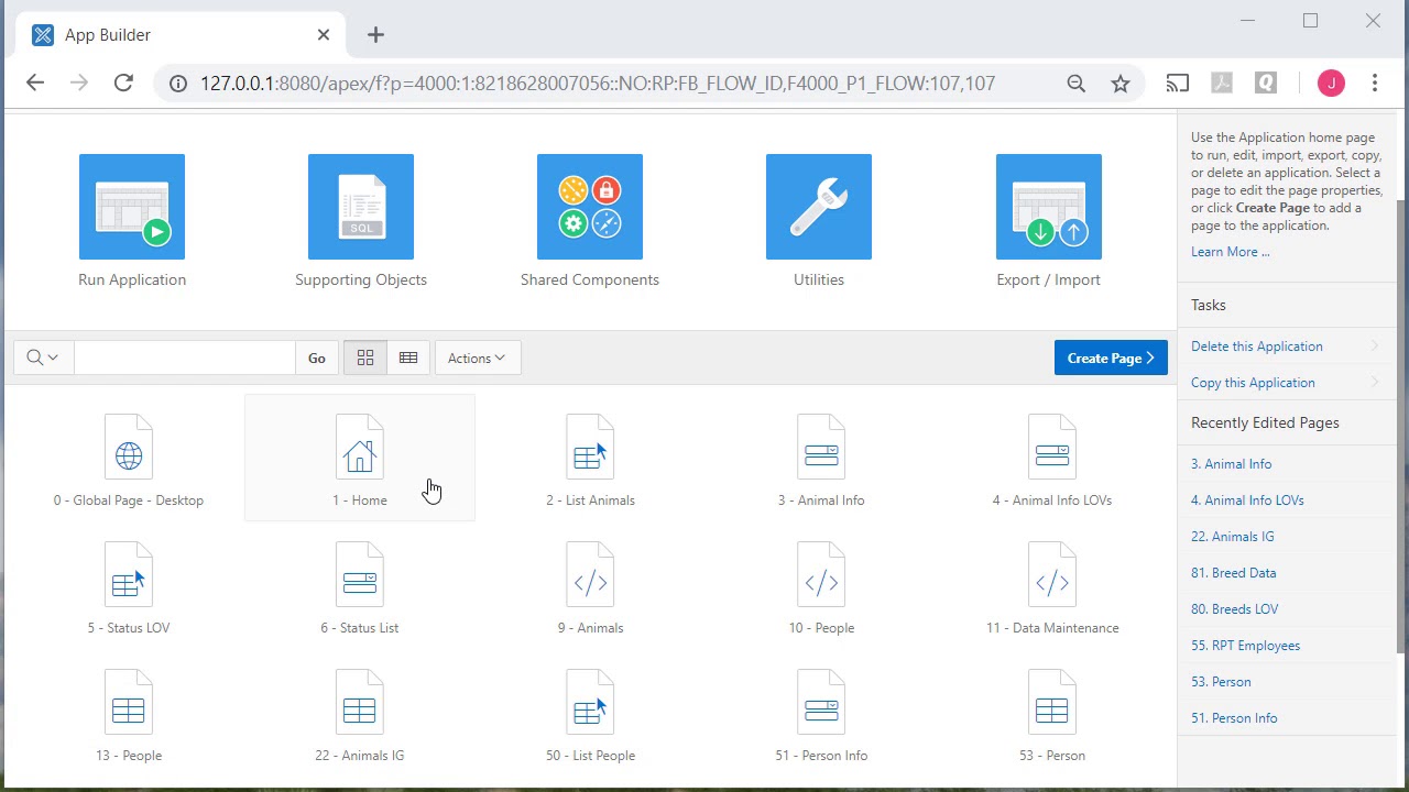 APEX22 of 30: Create page groups and assign APEX pages to them. Create ...