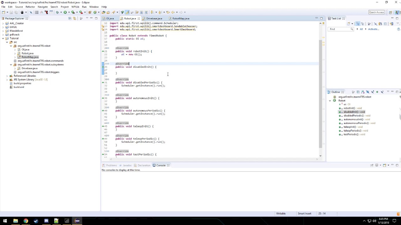 Frc Java Programming Tutorial Part 2 Basic Drivebase Youtube 8884