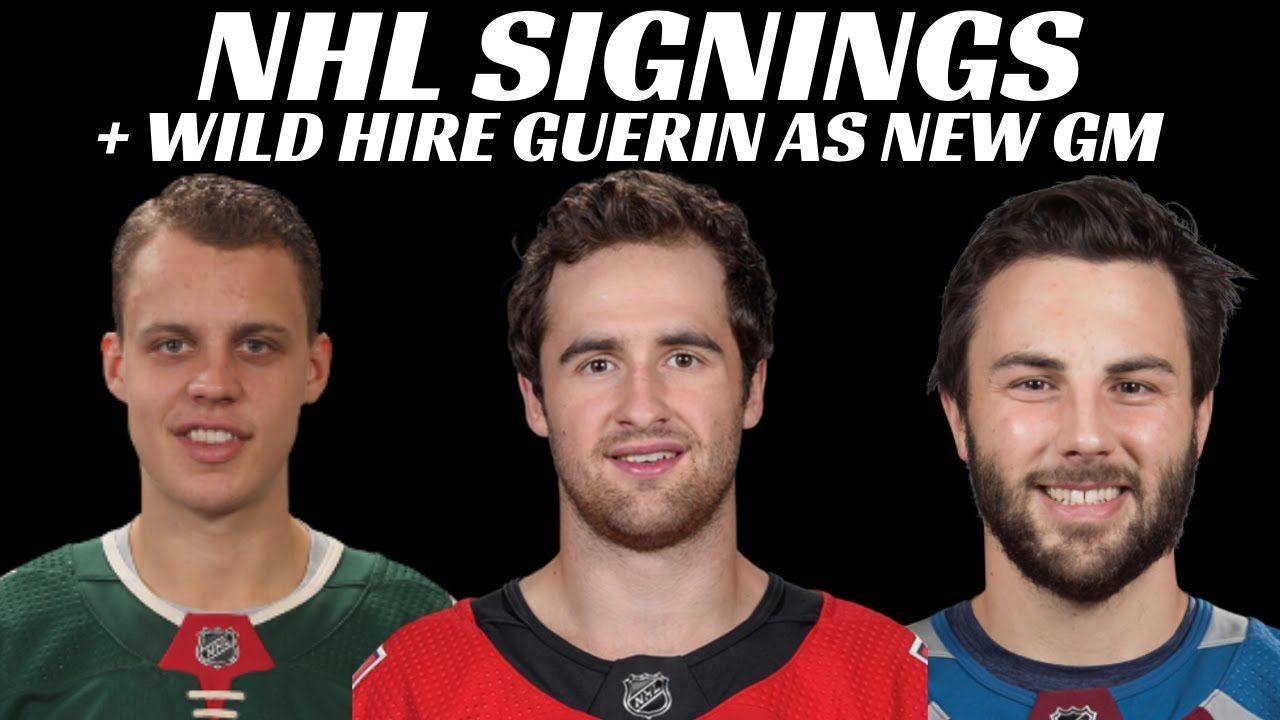 NHL Signings + Wild Hire Guerin - YouTube