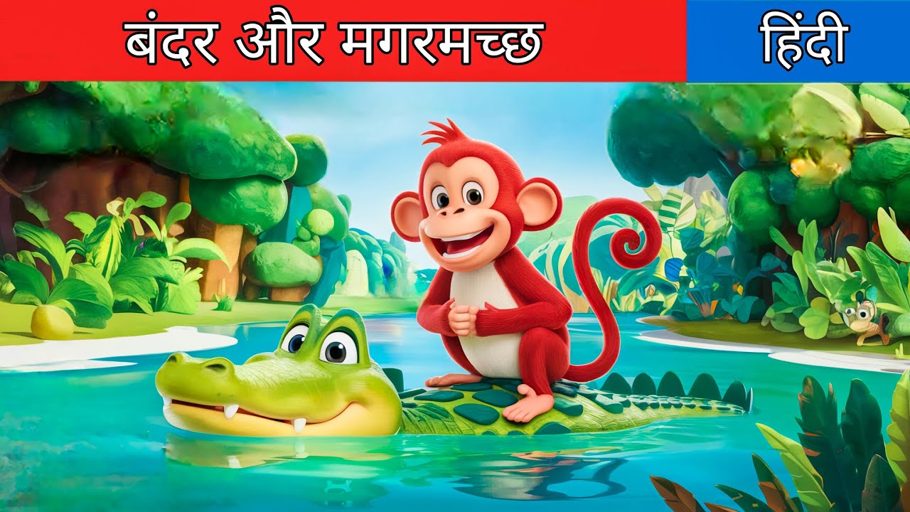 बंदर और मगरमच्छ | Monkey and Crocodile Story In Hindi | Hindi Stories ...